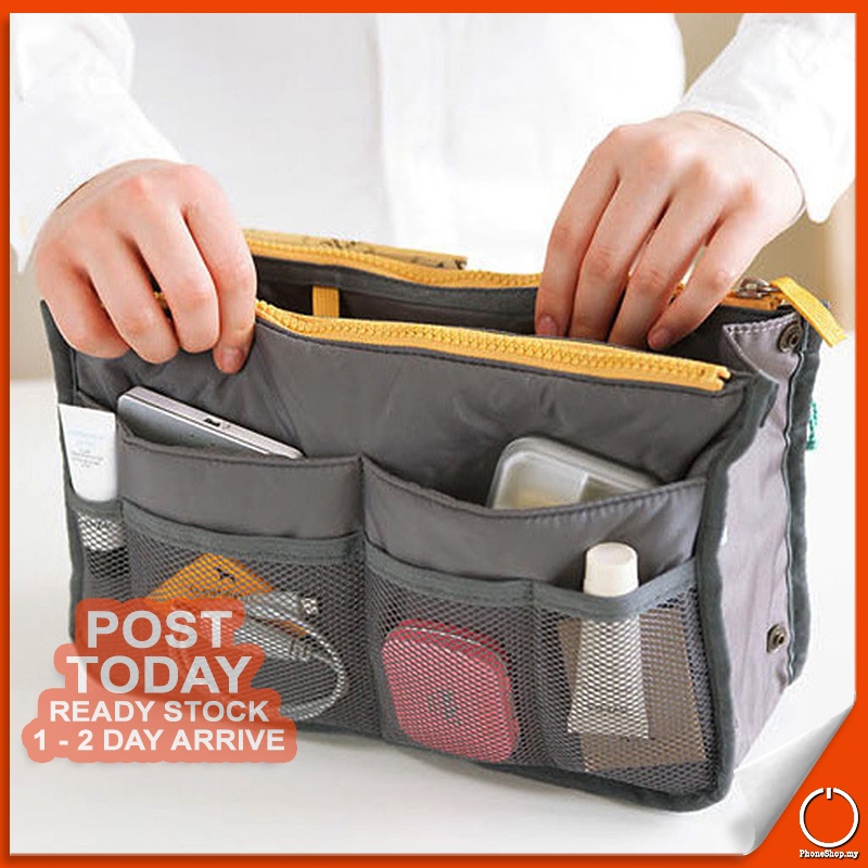𝐓𝐄𝐀𝐑 𝐑𝐄𝐒𝐈𝐒𝐓𝐀𝐍𝐓 Multi Pocket Cosmetic Bag Foldable Makeup Brushes ...