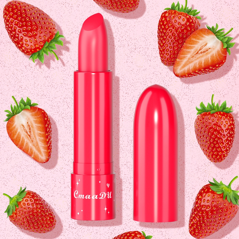 6 Colors Fruit Flavored Color Changing Moisturizing Lipstick | Shopee ...