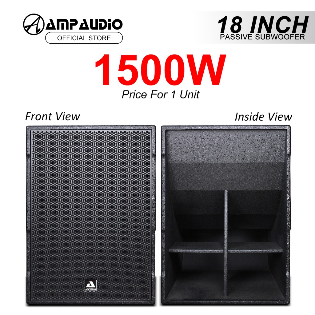 AmpAudio 18Inch Passive Subwoofer 1500W (Price for 1 unit) | Shopee ...