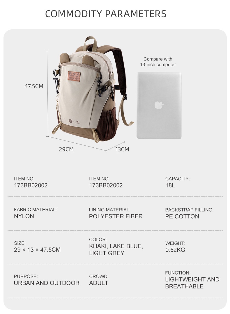 CAMEL CROWN Outdoor Hiking Bag 18L Lightweight Backpack Foldable Waterproof Folding Ultralight ...