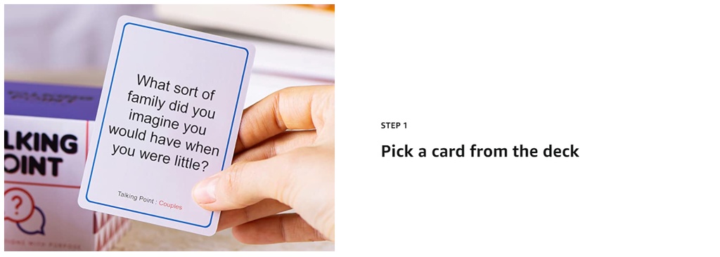 Talking Point Cards COUPLES PACK 200 Conversation Cards Board Game Card ...