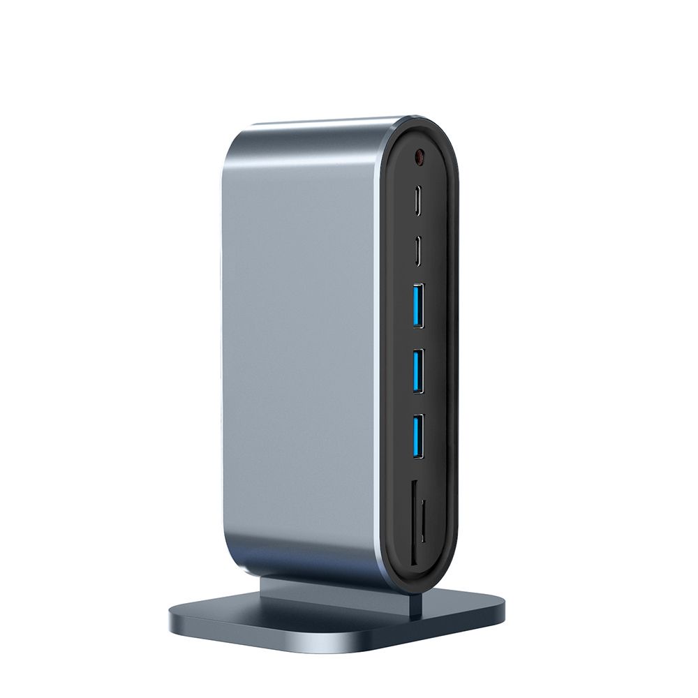 12 in 1 USB C HUB Vertical TF Card Reader USB 3.0 4K HDMI Dock Station ...