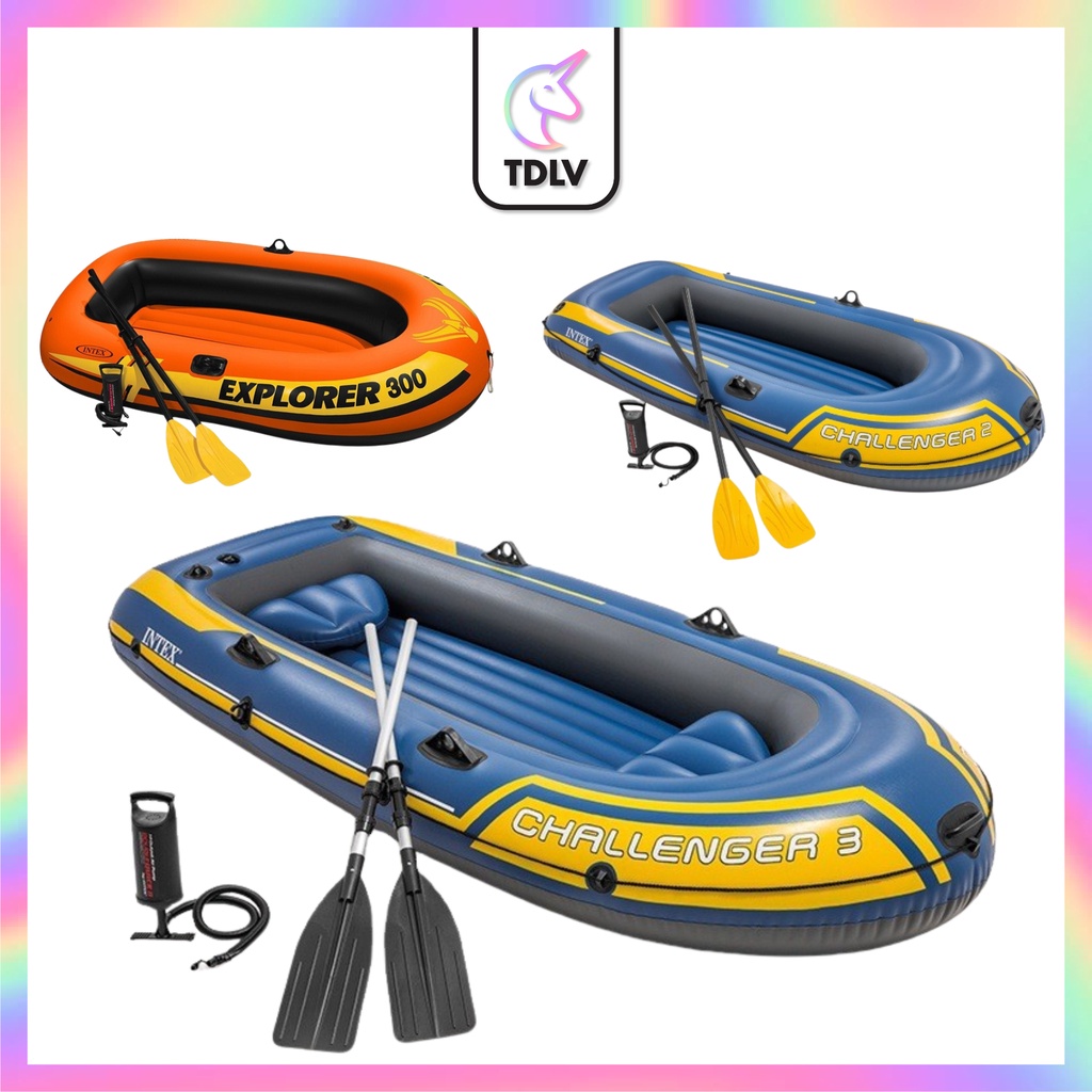 TDLV 2-3 person Challenger 3 Inflatable Boat With Oars Water Sports ...