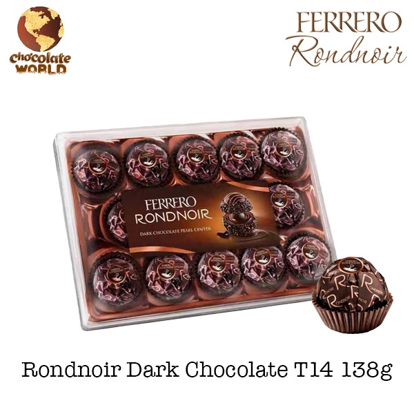 Ferrero Rondnoir Dark Chocolate Pearl Center T14 138g | Shopee Malaysia