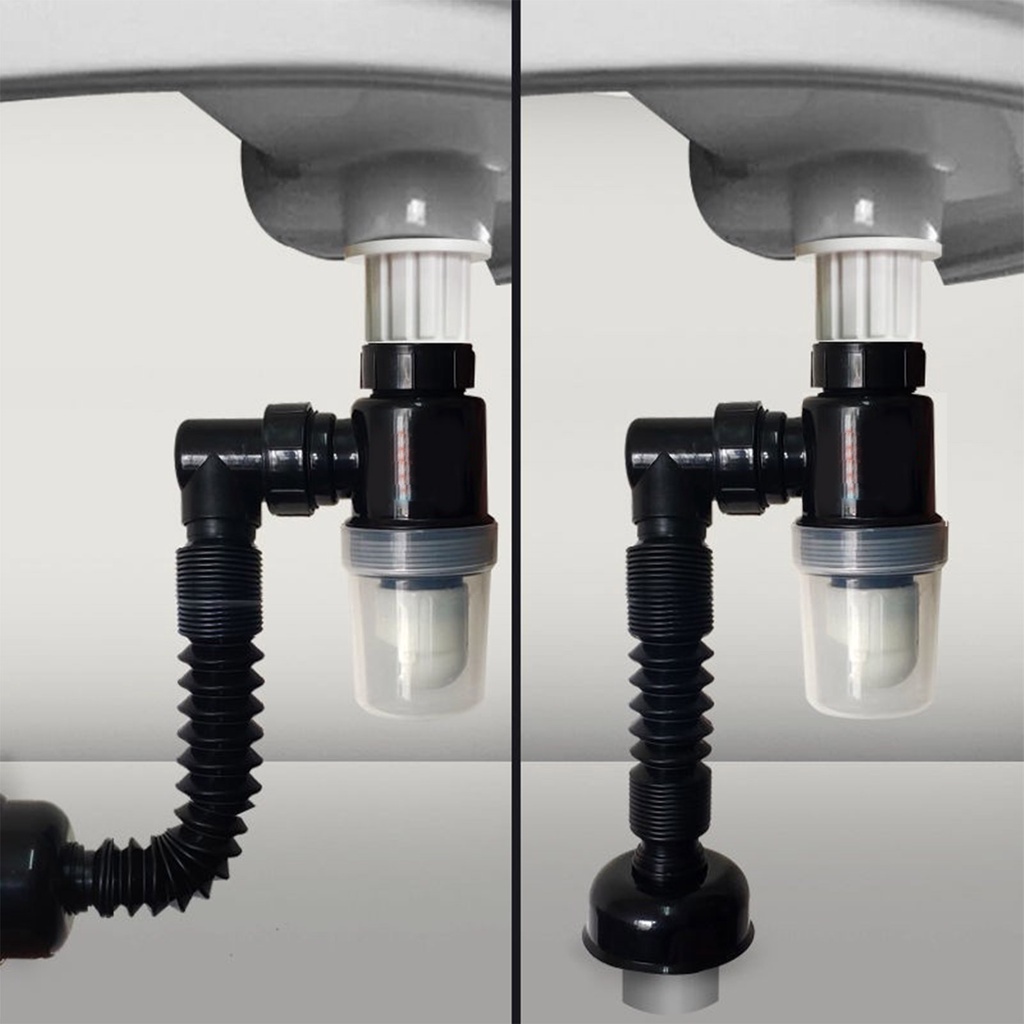 Flexible Drain Pipe Sink Sewer Drain Pipe Tube Anti Odor Drain Hose ...