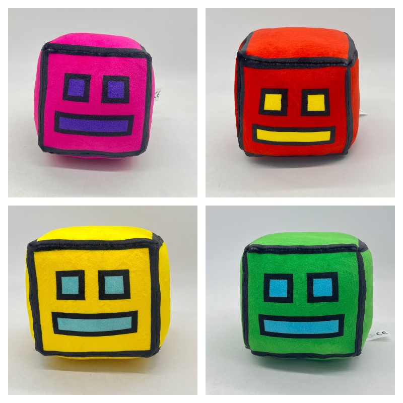 Geometry Dash Plush Stuffed Toy Games Squares Pp Cotton Collections ...