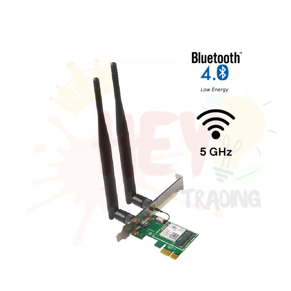 PC Wifi Card With Bluetooth 4.0 PCI-E AC7260 N6200 2.4G / 5G Dual Band ...