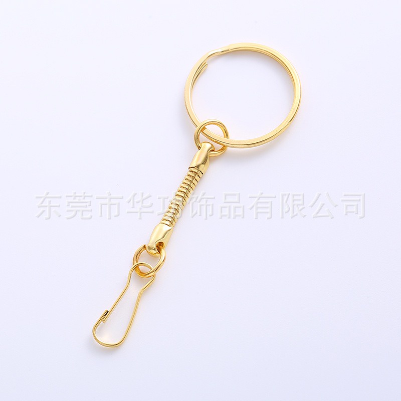 20Pc Keychain+snake Chain Silver Flat Ring+snake Bone Chain Metal ...