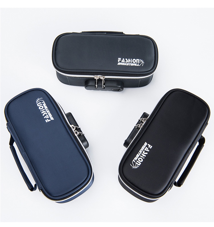 Large-Capacity Pencil Case Password Lock Pen Box Portable Organizer Box ...