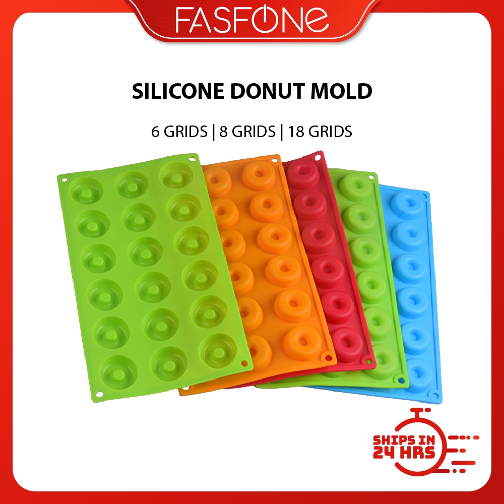 Silicone 6 8 Cavity Mini Donut Mold l Donut Mould l Daughnut Mould l ...