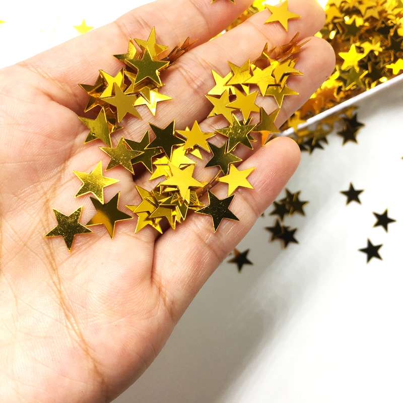 6mm 10mm Star Table Confetti Metallic Foil Sequin Scatter for DIY Crafs ...