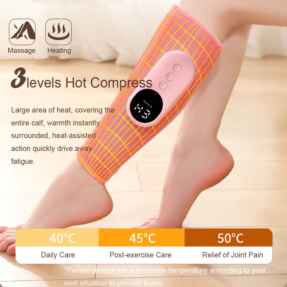 EMS Calf Massager Leg Slim Cellulite Removal Hot Compress Leg Shaping ...