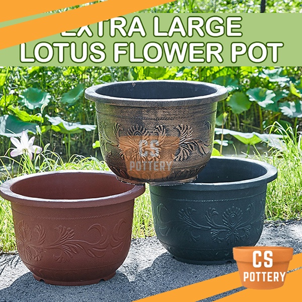 Extra Large Lotus Flower Pot Water Lily Plastic Pots Outdoor Garden ...