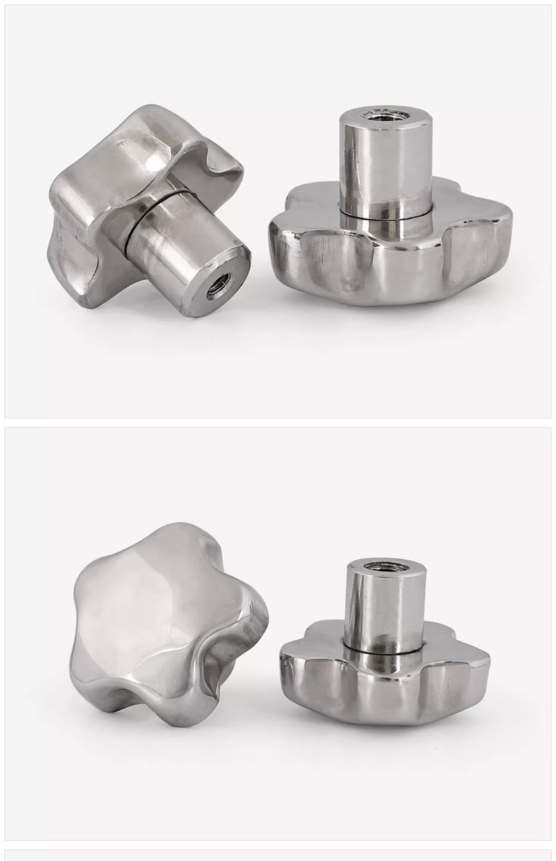 [Quick Shipment-] 304 Stainless Steel Torx Handle Nut Hand Wheel Star ...
