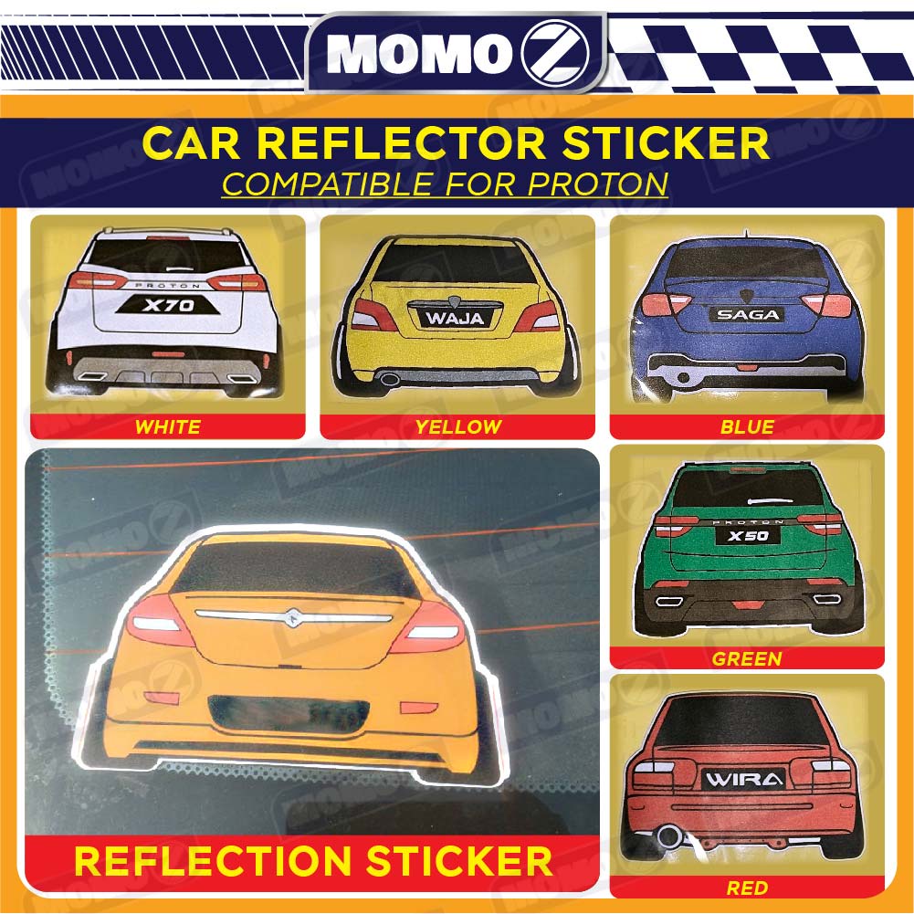 Car Proton x50 x70 Waja Saga wira Rear Reflector Sticker For Proton ...