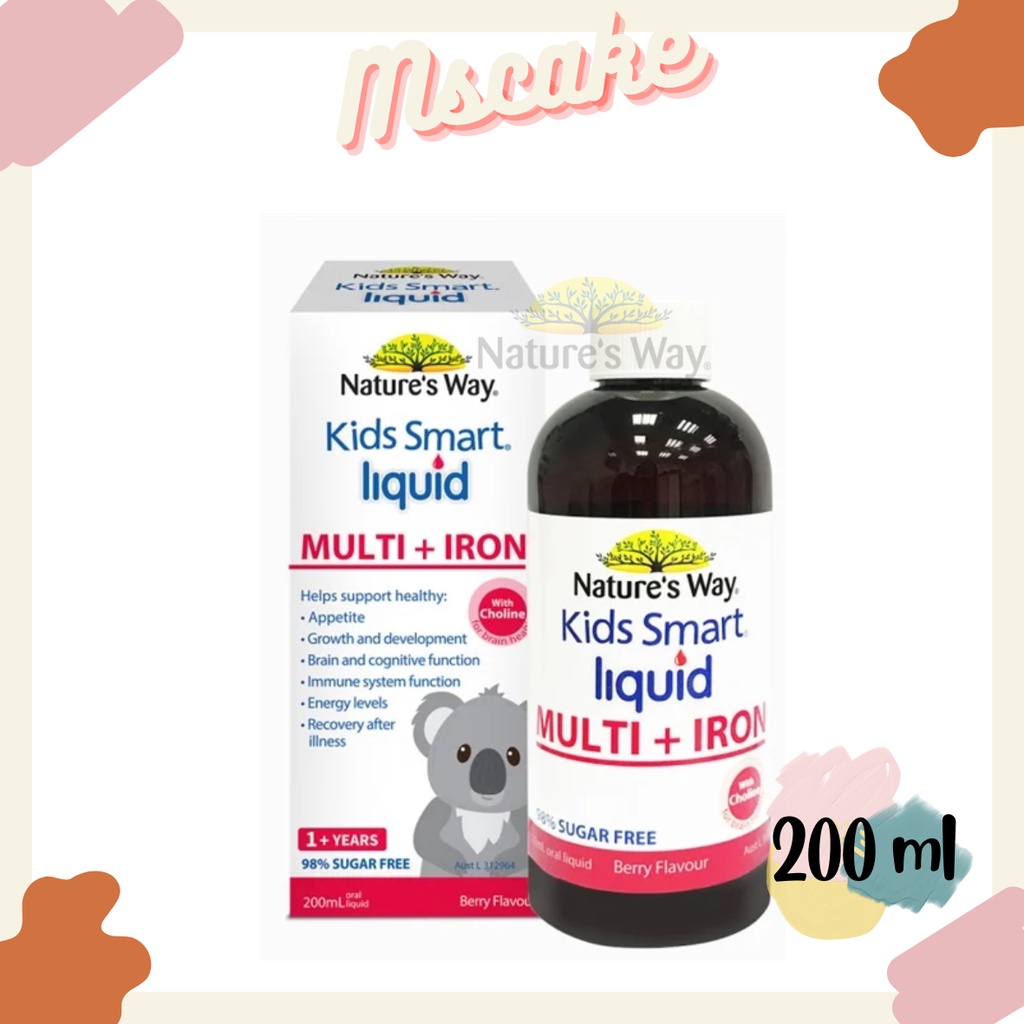 Nature's Way Kids Smart Liquid Multi + Iron 200ML | Shopee Malaysia