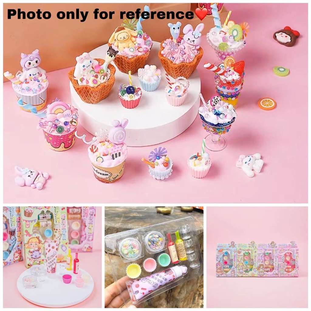 Ready Stock DIY Handmade Simulation Cream Glue Imitation Cream Dessert ...