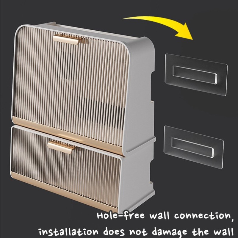 【NV Ready Stock】WiFi Router Storage Box Wire TV Set Box Wall Hanging ...