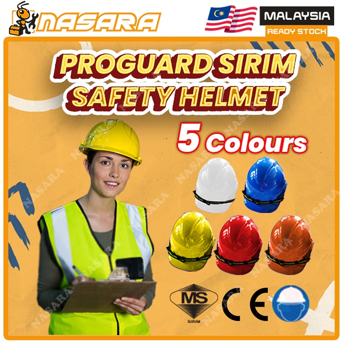Nasara Proguard Safety Helmet Hard Hat Industrial Protection Safety ...