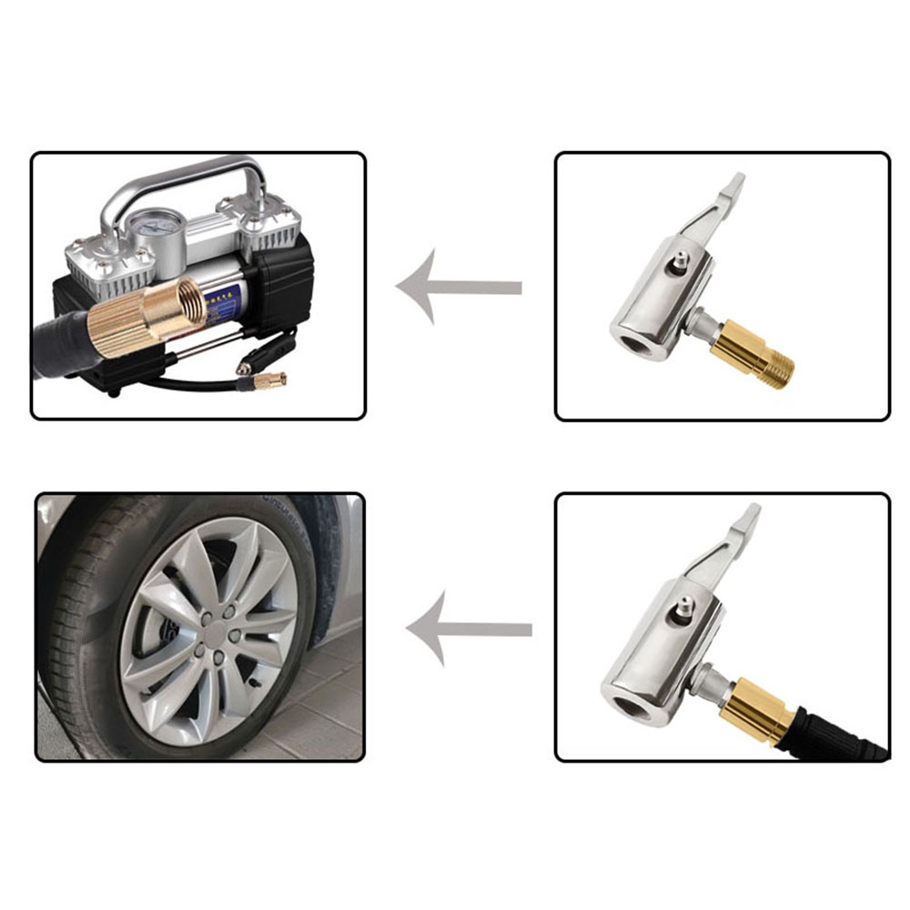Tire Nozzle For Car Tip Tyre Valve Tire Inflation Valve Connector Clip ...