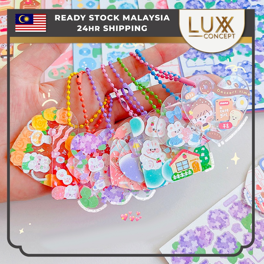 Guka Card 43pcs Bucket Creative Cartoon Stickers Set Girl Children Deco ...