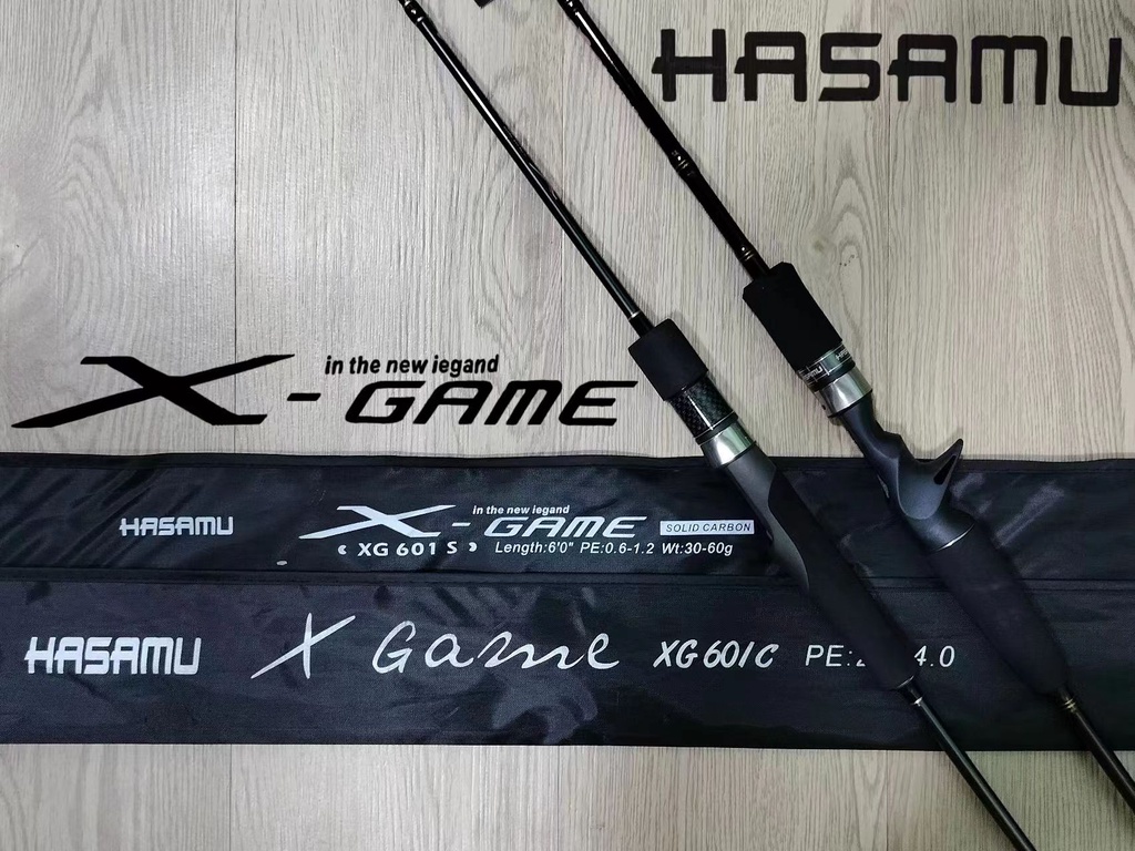 HASAMU X-GAME SOLID CARBON SPINNING / BAITCASTING ( BC ) JIGGING ...