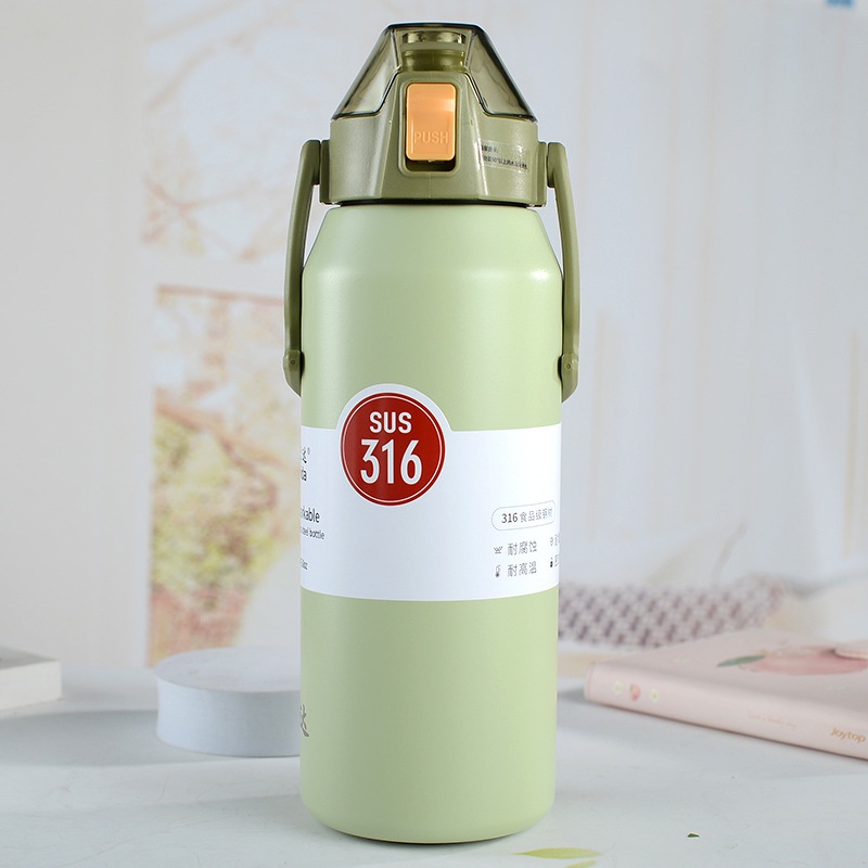 [ 1300ML ] 316 Stainless Steel Thermos Tumbler Mug Cup Thermos Water Bottle Flask Drinking Sport ...