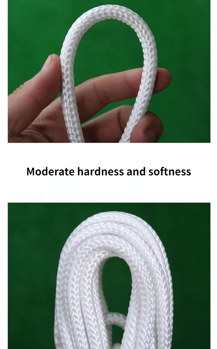 8mm Wire Core Safety Rope with 2 Climbing Buckles Static Utility Rope ...