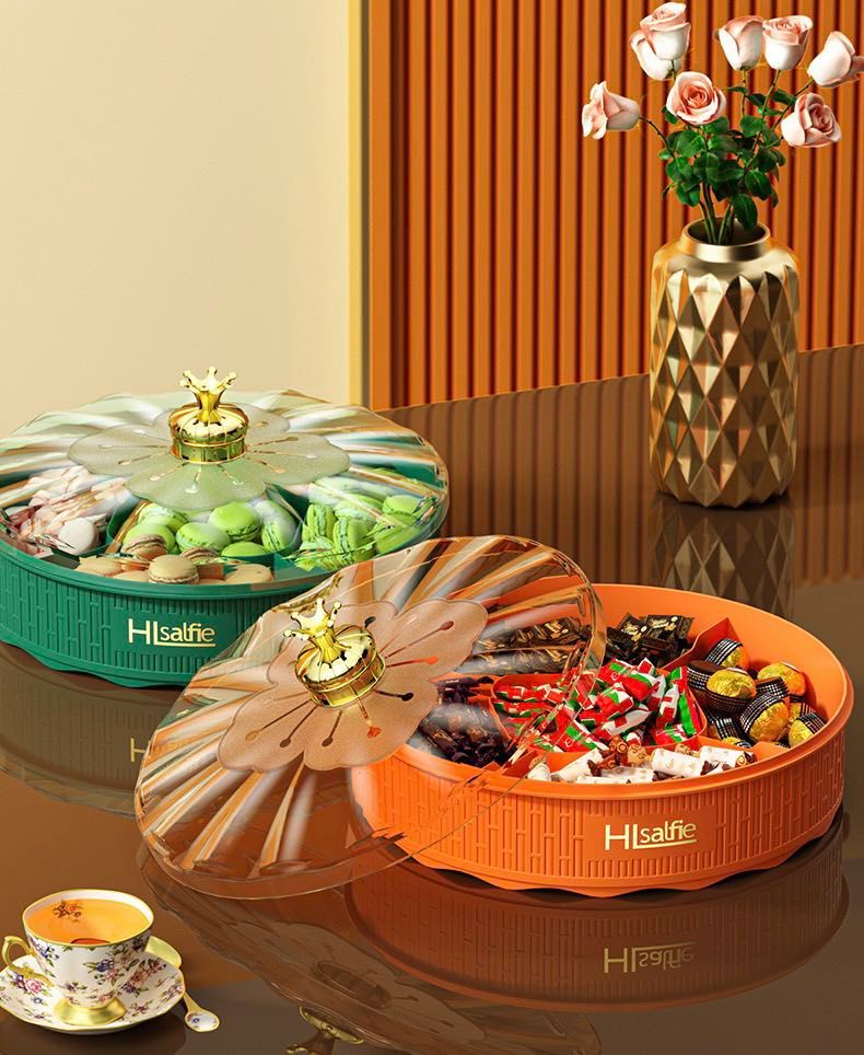 Candy Biscuit Storage Compartmental Box Biskut Raya New Year ...