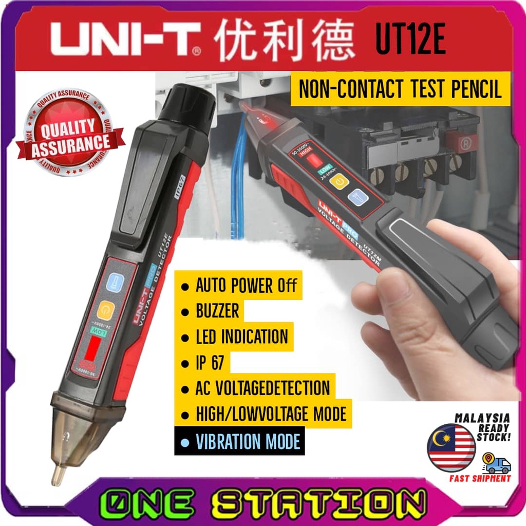 UNI-T UT12E Socket Wall AC Voltage Detector Indicator 24V-1000V ...