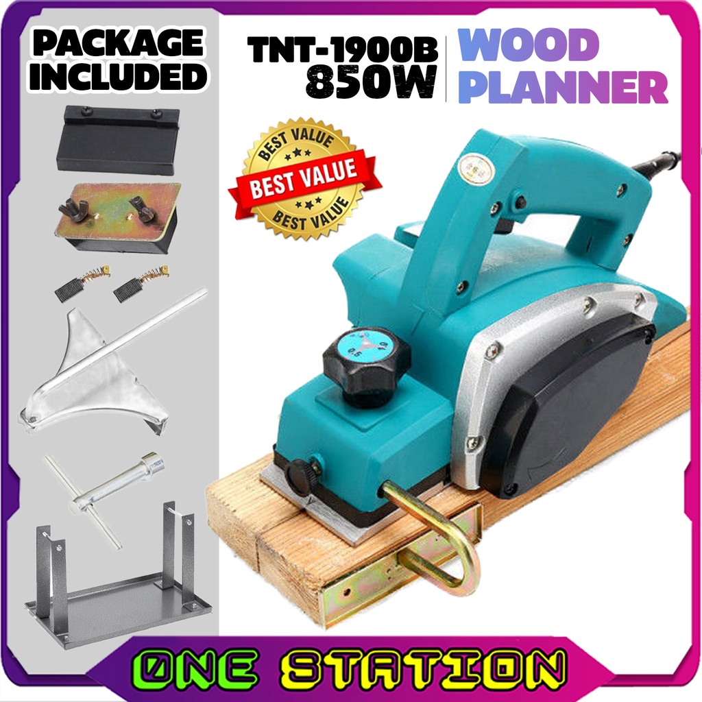 TNT-1900B 850W Electric Wood Planer machine Mesin Ketam Kayu Electric ...