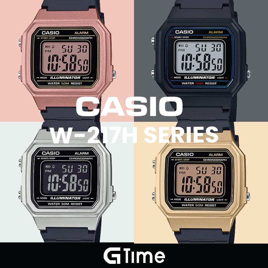 [1YR WARRANTY] CASIO W-217HM W-217H W-217HM-5A W-217HM-9A W-217H-9A W ...