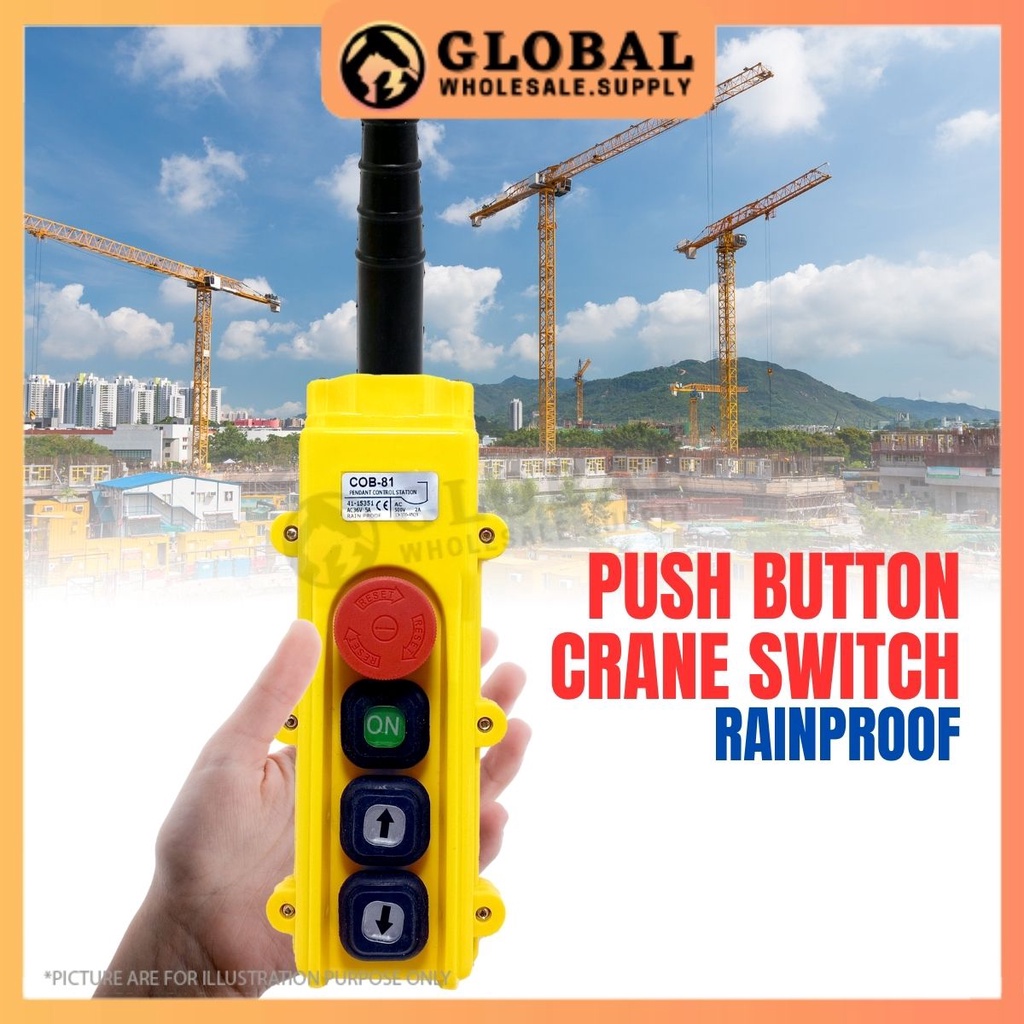 COB-81 Hoist Crane Push Button Switch Rainproof Waterproof Crane ...