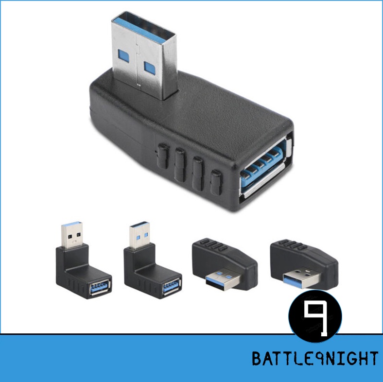 PS4 PS5 XBOX 90 Degree USB 3.0 A male to female Adapter Connector Angle ...