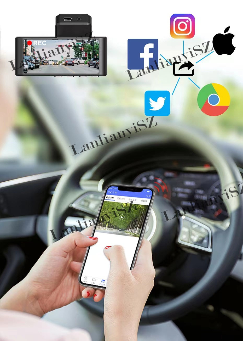 【Ship Within 24 Hours】ROADCAM V20 Pro Front Rear Cam Dual Cameras Full ...