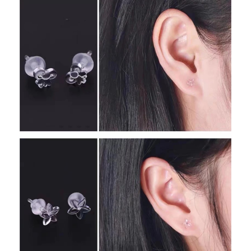 Transparent Anti-allergic Ear Bone Nails / Hypoallergenic Invisible ...