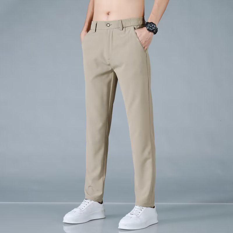 High-quality 3-color optional slim suit pants men's Korean version of ...