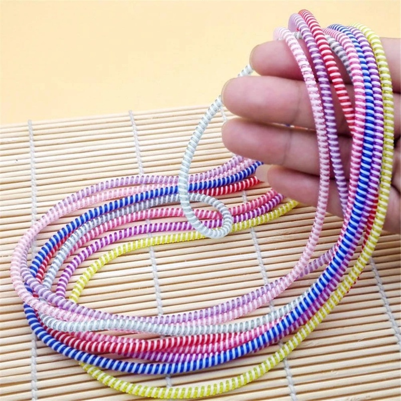 Plastic Flexible Data Lines Cable Protector TPU Soft Date Cable Winder ...