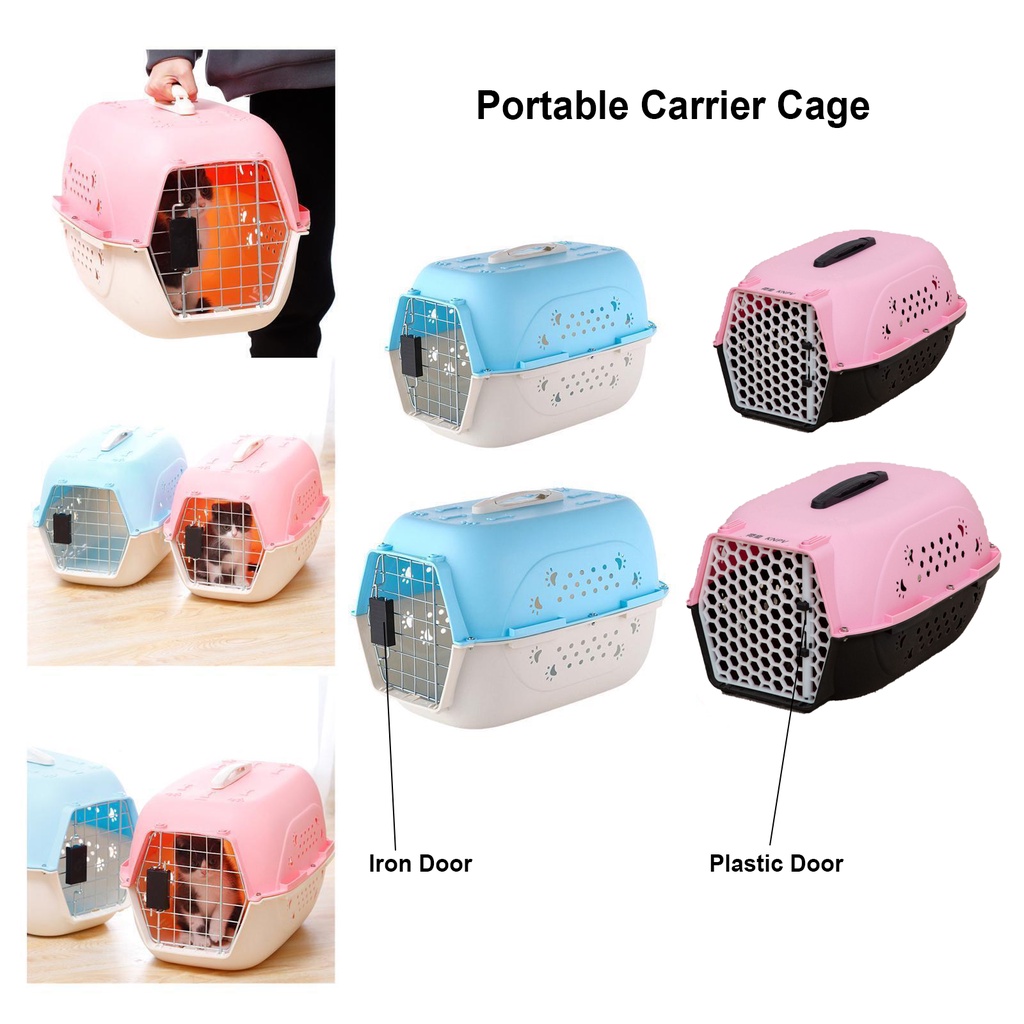 [Medium M] PAWTALES Pet Dog Cat Cage Travel Carrier Cage Transport ...
