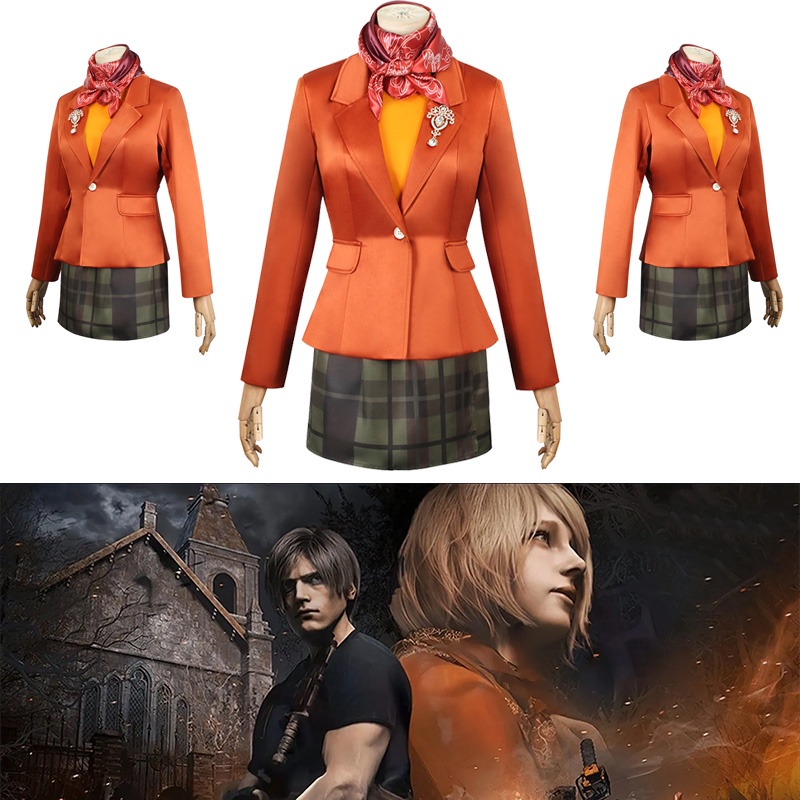 Resident Evil Ashley Graham Costume Cosplay Party Halloween Dress Up ...