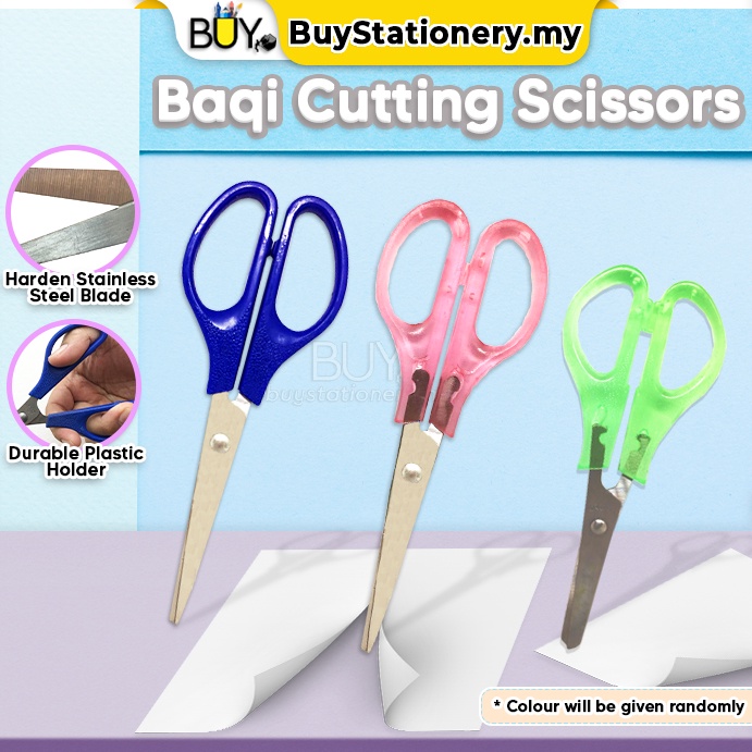 Baqi Scissors Cutter Gunting Kertas A/B/C -(1s/PCS) School Stationary ...