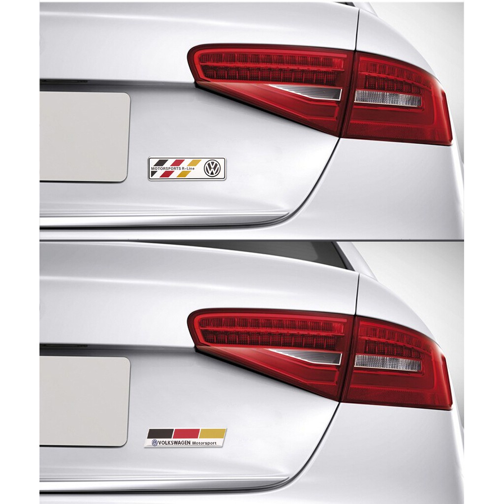 Volkswagen Car Body Metal Nameplate Sticker For VW R line GTI Polo Fox ...