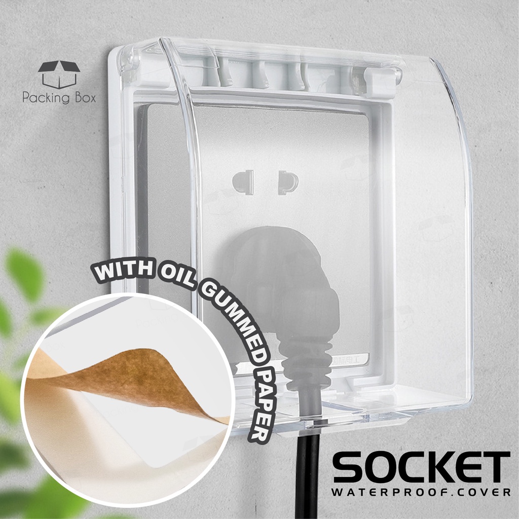 PKB Waterproof Switch Socket Cover Switch Protector Type 86 Universal ...