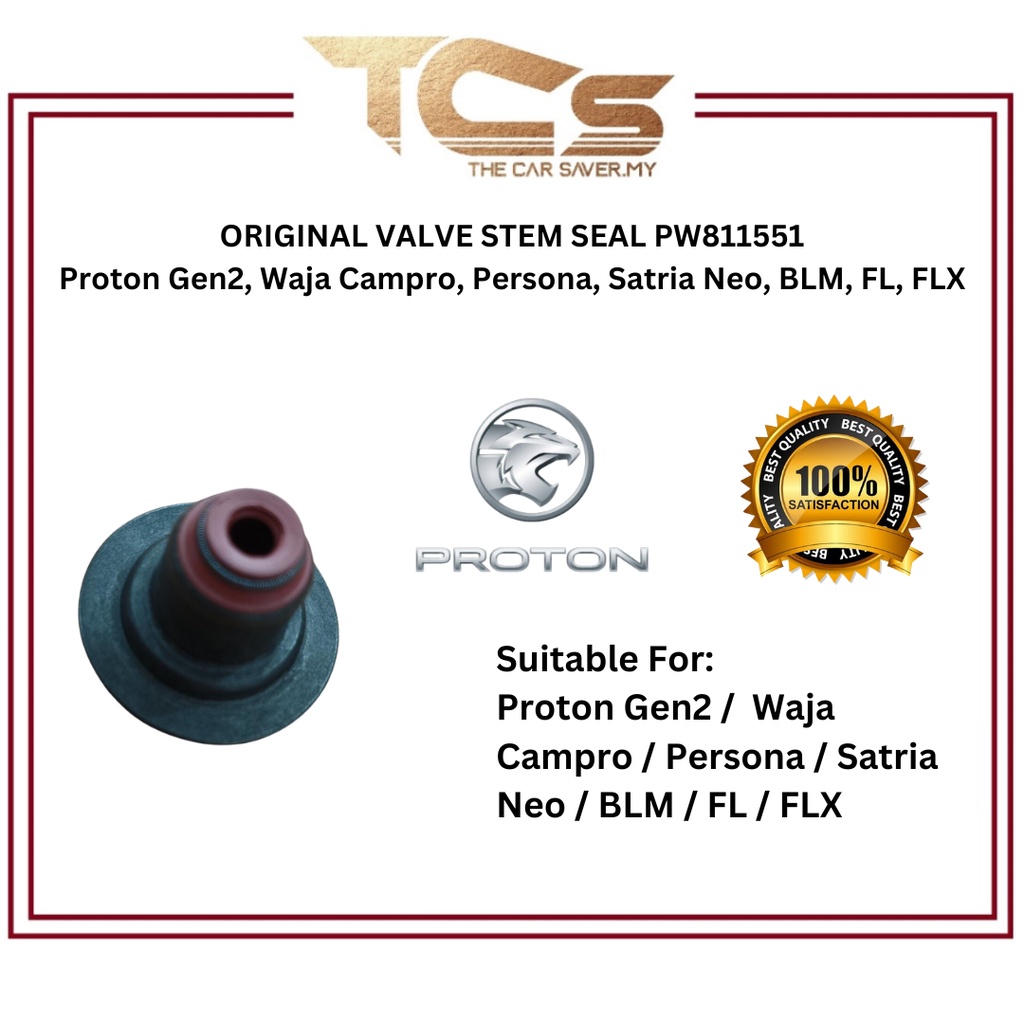 ORIGINAL VALVE STEM SEAL Proton Gen2, Waja Campro, Persona, Satria Neo ...