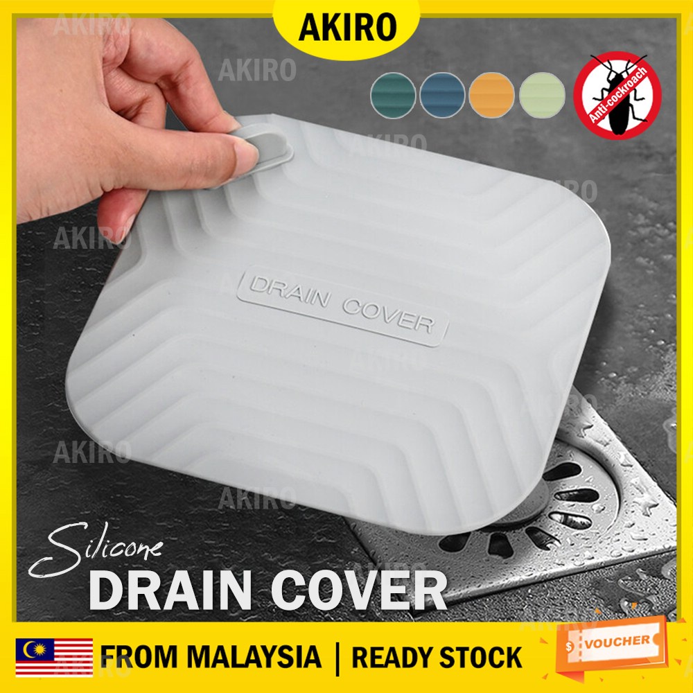 AKIRO Silicone Rubber Floor Drain Cover Bathroom Deodorant Anti-insect ...