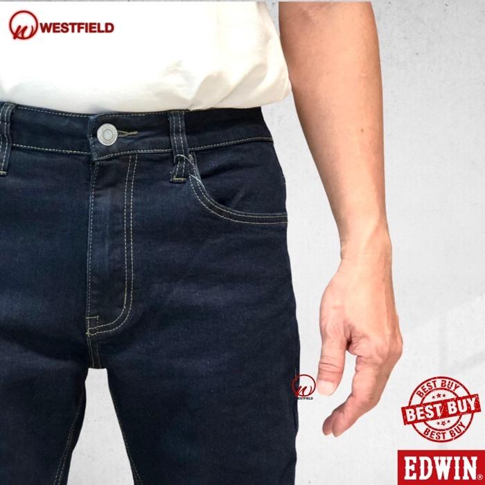 EDWIN 505 MEN'S RAW BLUE STRETCHABLE STRAIGHT CUT JEANS ( 7705 2525 ...