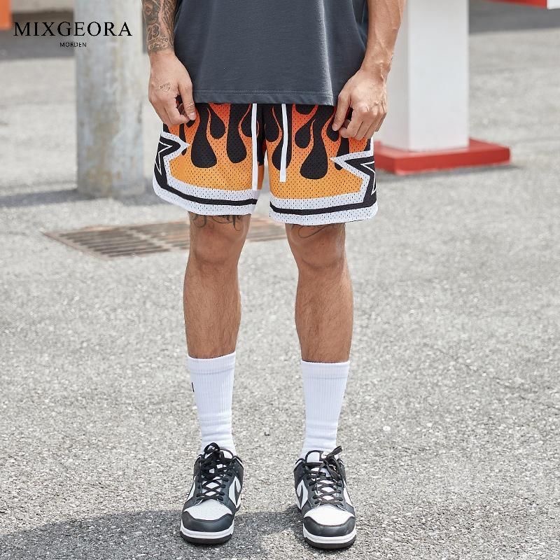 S-3XL American Mesh Basketball Shorts Basketball Pants Double Layer ...