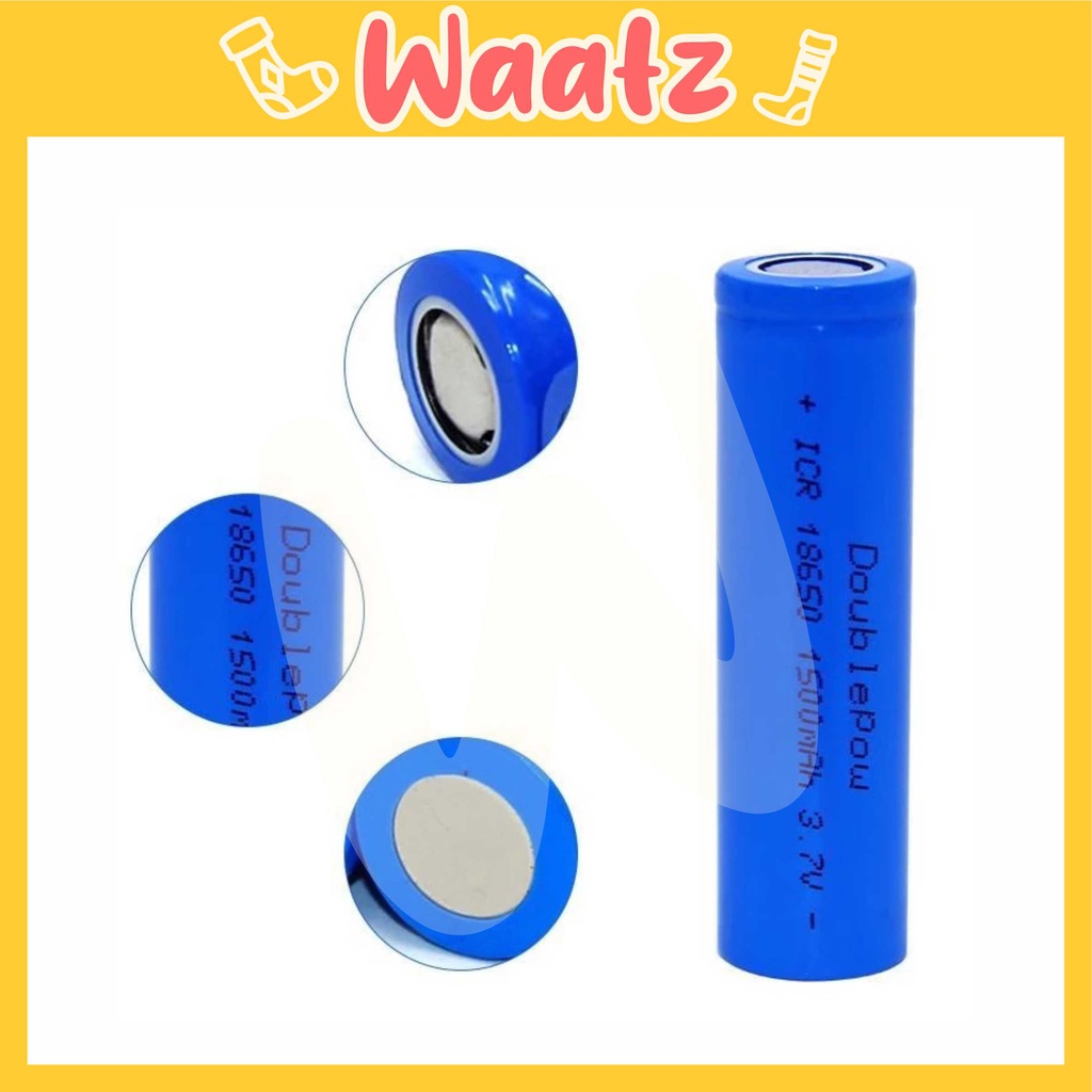 (BAT1)【Actual Capacity】Rechargeable Li-Ion 18650 Lithium Battery Flat ...