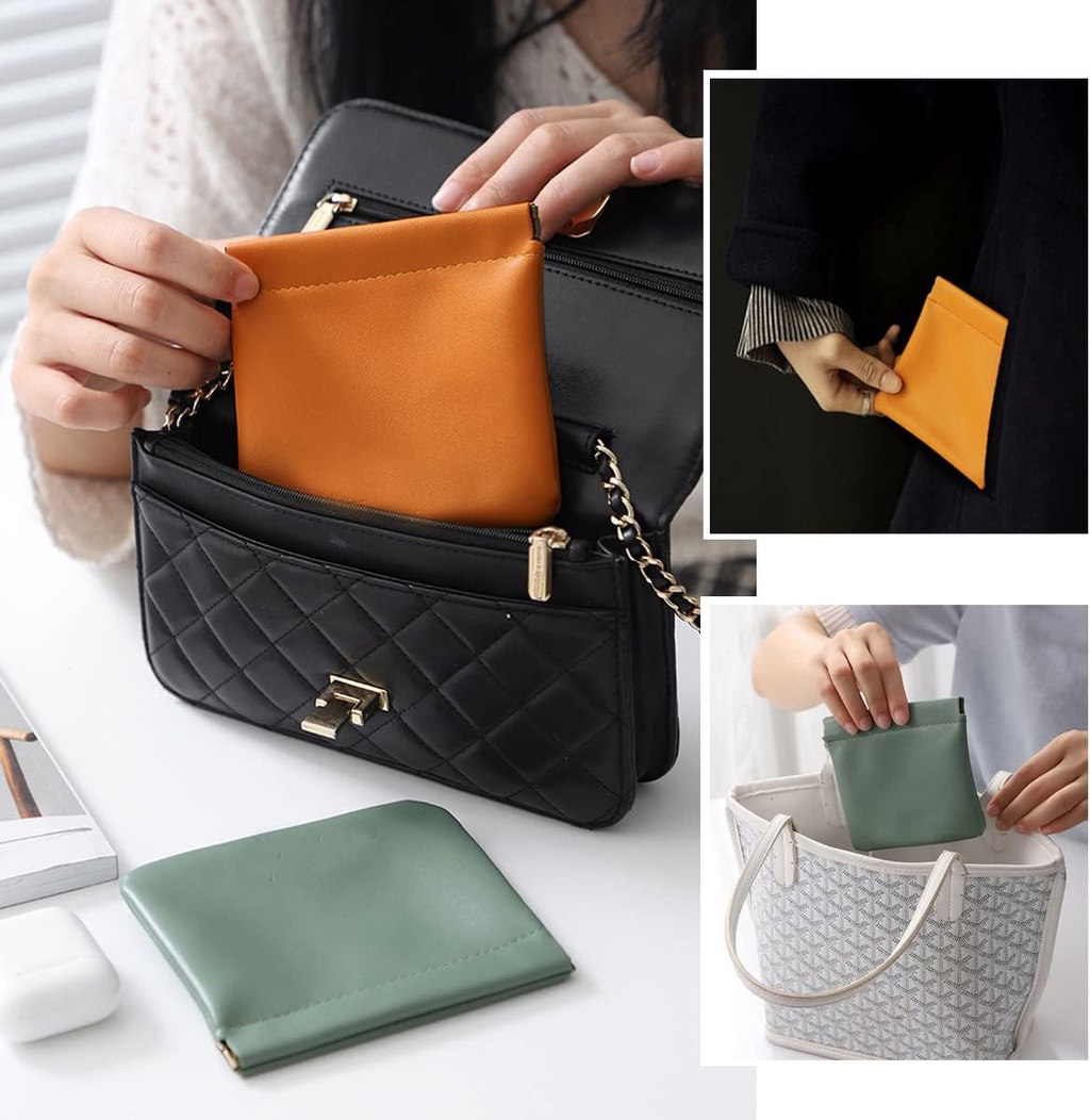 Self Sealing Wallet Waterproof Mini Shrapnel Organizer Cosmetic Bag Key ...