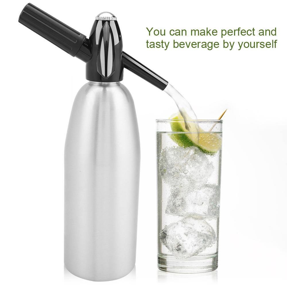 P Portable 1L Fizzy Water Maker Machine Soda Streamer Sparkling Soda ...